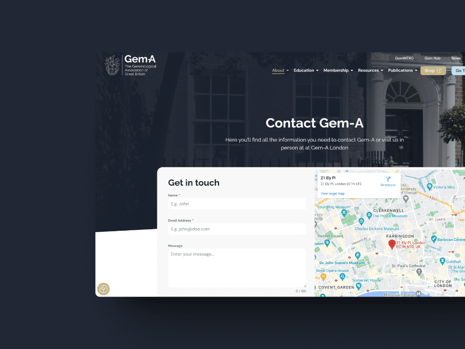 Contact Gem-A | The Gemmological Association Of Great Britain